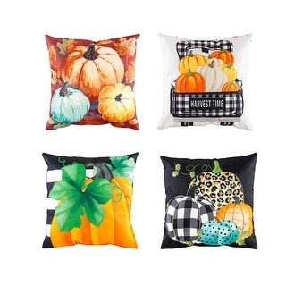 Interchangeable Pillow Cover Set of 4, Pumpkins - Bed Bath & Beyond ...