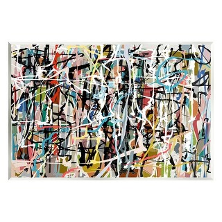 Stupell Abstract Paint Splatter Composition Wall Plaque Art Design by ...