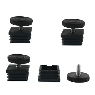 Furniture Glide Leveling Feet 38x38mm Square Tube Inserts Kit 4 Sets ...
