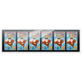 Comic Book Frame Wall Display with Mat for 6 Current Era Comics ...