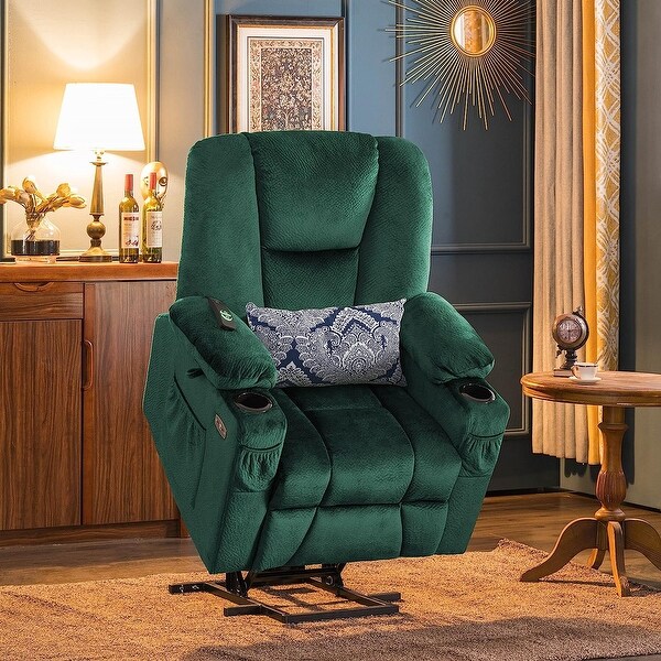 MCombo Electric Power Lift Recliner Chair with Extended Footrest Fabric 7507 On Sale Bed Bath Beyond 34363532