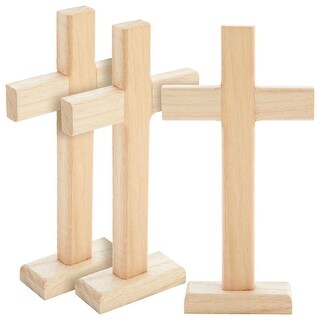 3x Easter Unfinished Wood Crosses for Crafts - Bed Bath & Beyond - 42537806
