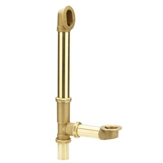 Solid Brass Tub Drain Overflow Trip Lever Hidden Pipe - Bed Bath ...