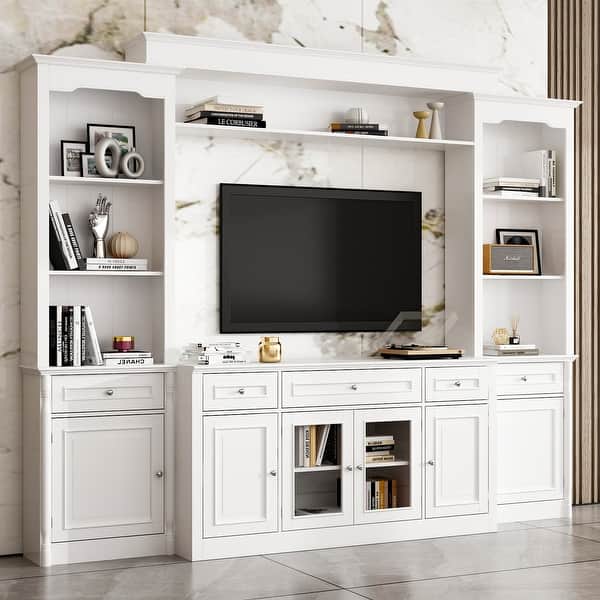 Entertainment Wall Unit /Bridge Multifunctional TV Stand Console Table ...