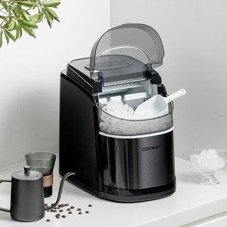 Countertop Ice Maker 26.5lbs/Day Self-Cleaning Machine w/ Flip lid ...