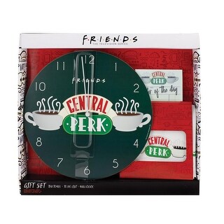 Friends 3-Piece Kitchen Set | Clock | Tea Towel | Magnetic To Do List ...
