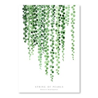 Americanflat - Watercolor String Of Pearls by Blursbyai - 16"x20 ...