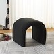 SAFAVIEH Kibo Curved Waterfall Velvet Ottoman - Bed Bath & Beyond ...