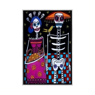 iCanvas "Day of the Dead " by Heather Galler Framed - Bed Bath & Beyond ...