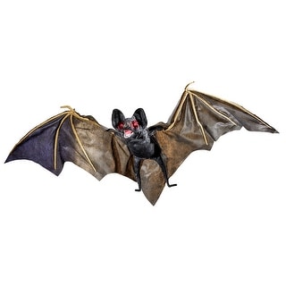 Sound-Activated Animated Flying Bat Halloween Decoration - 30 x 10 x 18 ...