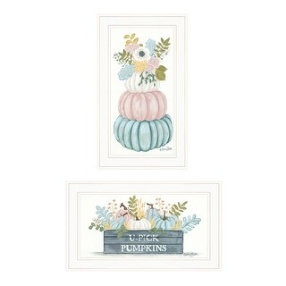 TrendyDecor4U Traditional "Floral Pumpkins 1" Framed Print Wall Art by ...