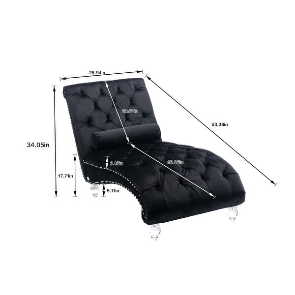 Velvet Fabric Leisure Single Sofa Armless Lounge Chairs with Nailhead ...
