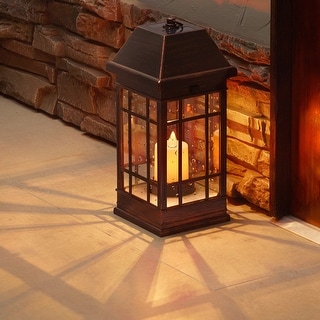 San Rafael II Solar Mission Lantern (15") - Bed Bath & Beyond - 12837397