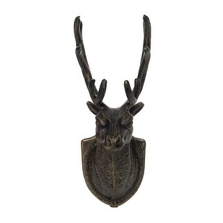 12" Rustic Reindeer Head Christmas Wall Decor - Bed Bath & Beyond ...