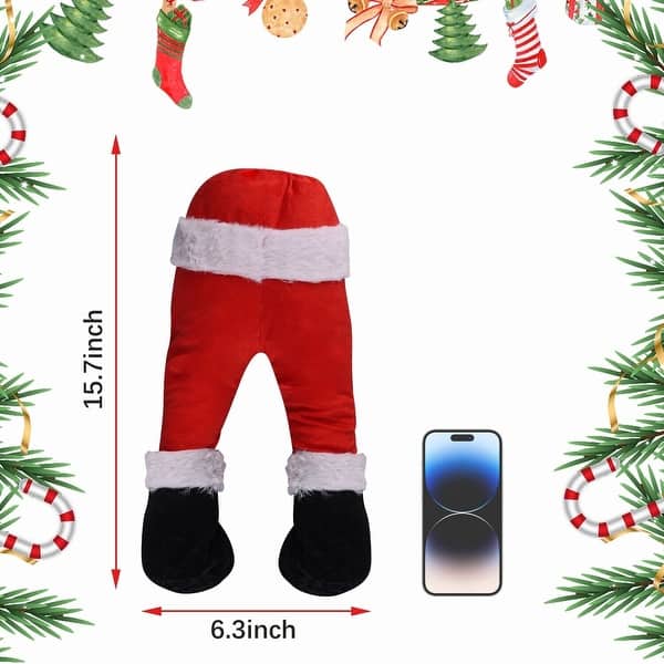 Large Bendy Santa Legs Christmas Tree Decoration - Bed Bath & Beyond ...