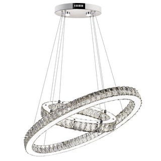 Florence LED Chandelier With Chrome Finish - Bed Bath & Beyond - 22710190