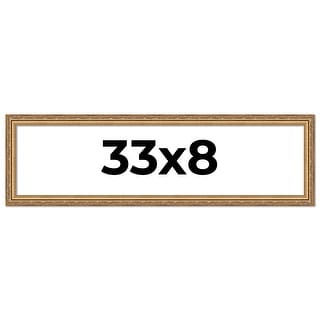 33x8 Frame Red Solid Wood Picture Frame Width 1.75 Inches | Interior ...