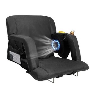 Foldable Stadium Seats w/Fans, with Back Support, 5 Cooling Speed - Bed ...