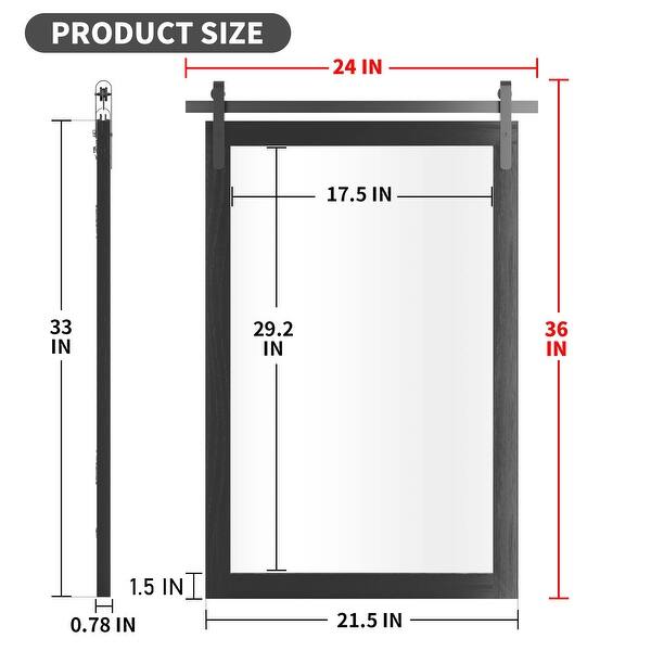 Rural Style Wall Mirrors Farmhouse Bathroom Mirrors Barn Mirror Vanity ...