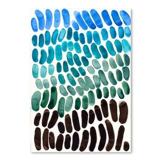 Americanflat Poster Art Print - Aquamarine Blue Green Mermaid Scales by ...