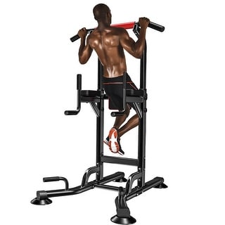Dip Station Pull Ups Bar Power Tower Workout Strength Training For ...