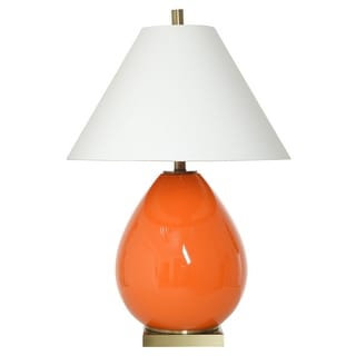 StyleCraft Dann Foley Lifestyle - Alice - Glass Table Lamp - Orange ...