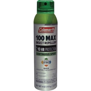Coleman 100 Percent Maximum Deet Insect Repellent Continuous Spray ...