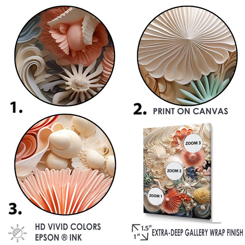 Designart "Luscious Sea Creatures " Sea Creatures Wall Art - Overstock ...