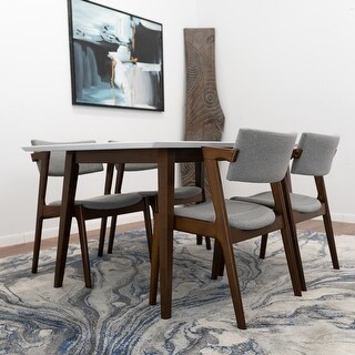 Dakona Modern Solid Wood White 5 Piece Furniture Set - Bed Bath ...