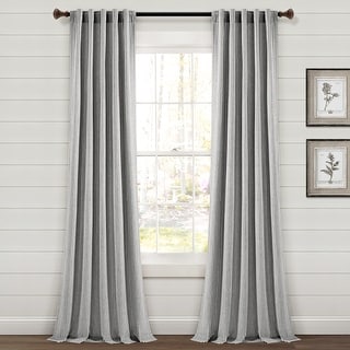 Rail Stripe Room Darkening 100% Cotton Window Panel - On Sale - Bed ...
