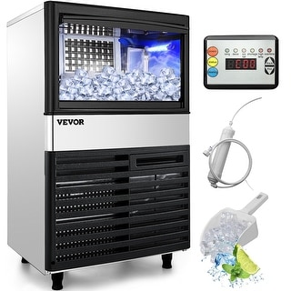 VEVOR 110V 155LBS/24H Commercial Ice Cube Maker Auto Clear Cube Ice ...