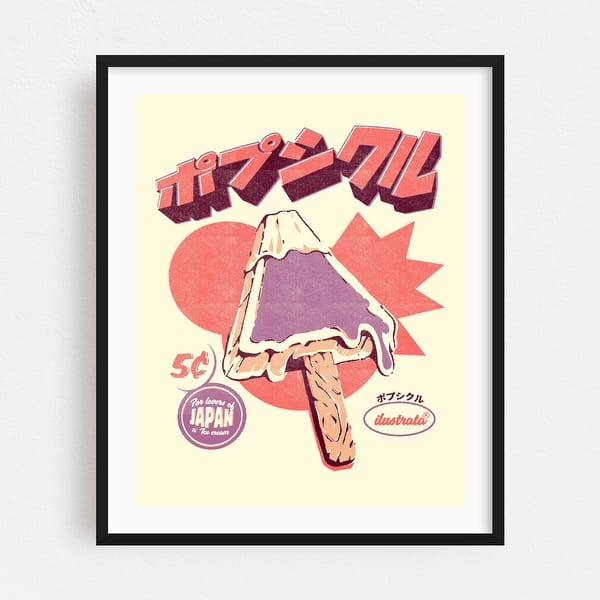 Fuji Ice Pop Digital Cartoon Ice Cream Kaiju Retro Art Print/Poster ...