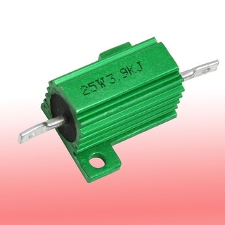 Green Aluminum Housed Clad Wirewound Resistor 3.9K Ohm 25 Watt - Bed ...