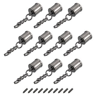 0.51" Cord End Cap Terminator Cord Finding for Jewelry Making, 24Pcs ...