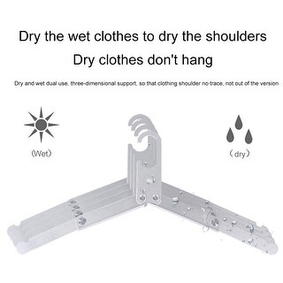 Portable Outdoor Travel Aluminum Alloy Folding AntiSkid Dry Wet Clothes ...
