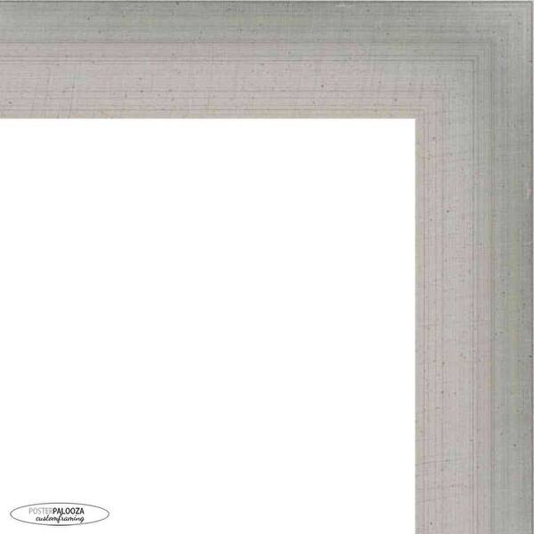 32x22 Contemporary Silver Complete Wood Picture Frame with UV Acrylic ...
