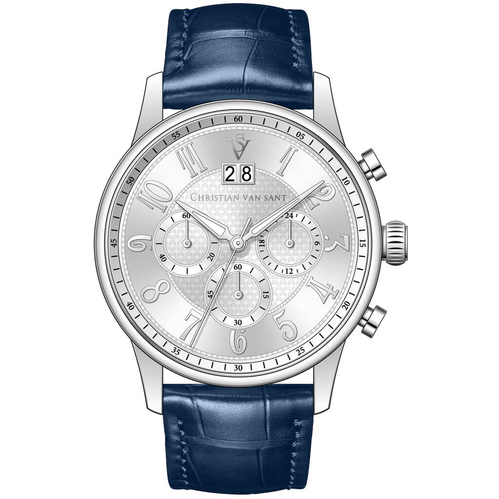 Christian Van Sant Men's Paradigm Silver Dial Watch - CV4325 - One Size ...
