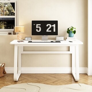 White Modern Simple Style Computer Desk for Home Office - Bed Bath ...