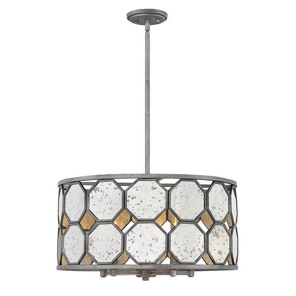 Hinkley Lighting Lara 5 Light 21-3/4" Wide Drum Chandelier with Mirror ...