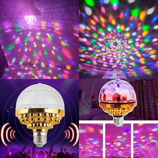 Colorful Rotating Magic Ball Light with Multiple Color Effects - Multi ...