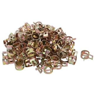 100 Pcs 12mm Spring Band Type Action Fuel Hose Pipe Air Clamp - Bronze ...