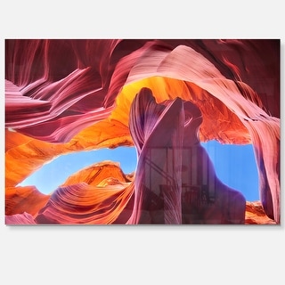 Blue Sky in Antelope Canyon - Landscape Photo Glossy Metal Wall Art ...