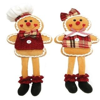 15 inch Seated Gingerbread, Set of 2 - orange - Bed Bath & Beyond ...