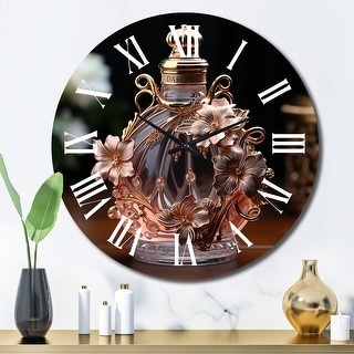 Designart "Retro Perfume Bottle Exquisite Design I" Perfumes Oversized ...