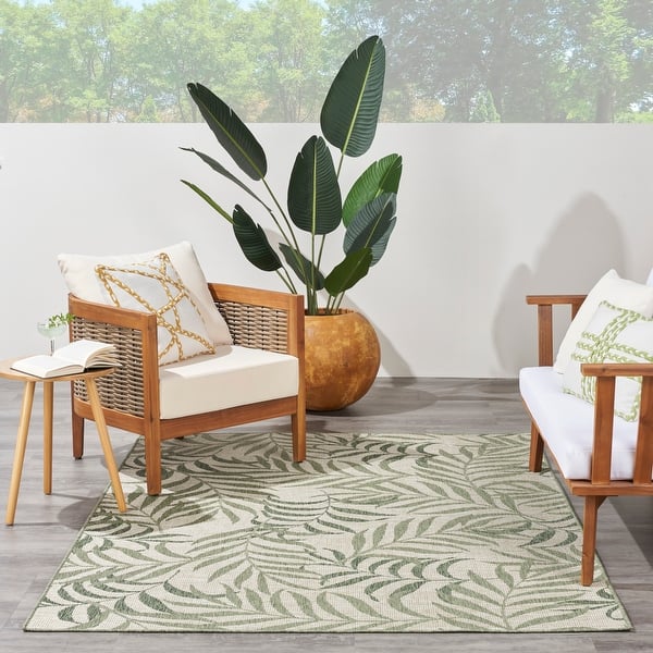 Nourison Garden Oasis Indoor/Outdoor Nature Area Rug - Bed Bath ...
