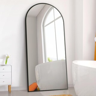 71x28" Arch Full Length Mirror, Modern Design Standing Floor Mirror ...