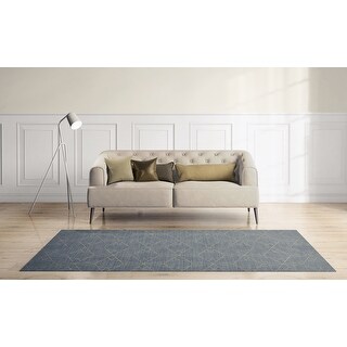 GEO BLUE Area Rug By Kavka Designs - Bed Bath & Beyond - 32569191