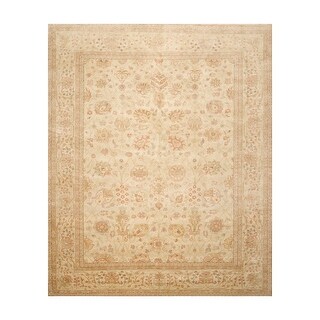Hand Knotted Peshawar Beige,Tan Persian Wool Oriental Area Rug (8x10 ...