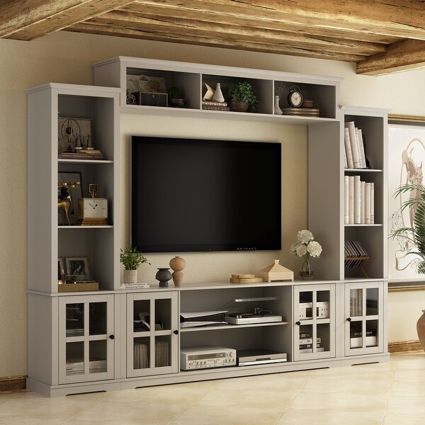 Large white entertainment unit store