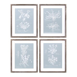 Framed Floral Print (Set of 4) - Bed Bath & Beyond - 36625374